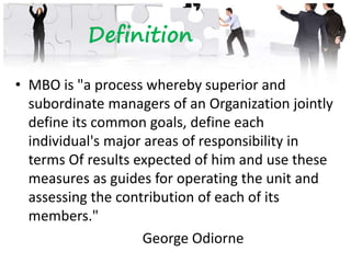 MBO-Management By Objectives | PDF