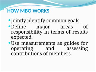mbo.pptx management by objective ppt presentation | PPTX | Human Resources | Business