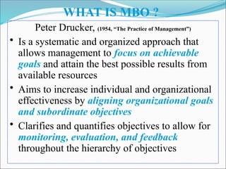 mbo.pptx management by objective ppt presentation | PPTX | Human ...