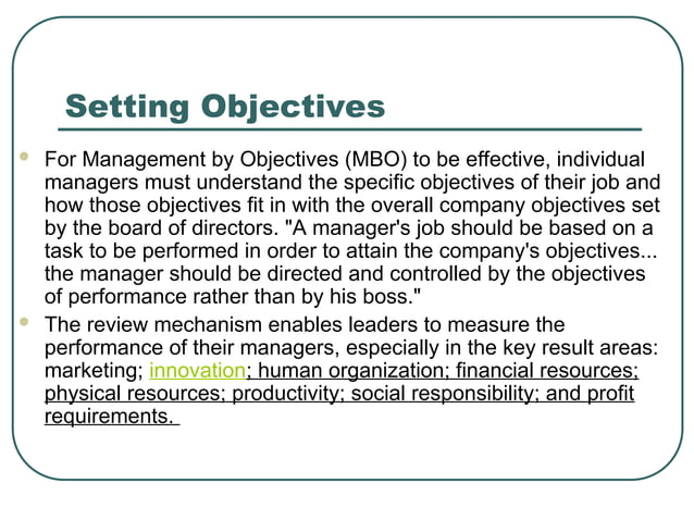 MANAGEMENT BY OBJECTIVE_MANAGEMENT PRINC | PPT