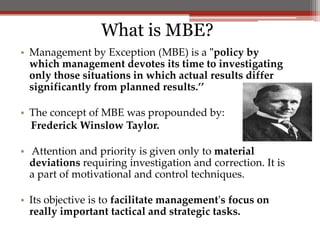 MBO and MBE | PPTX