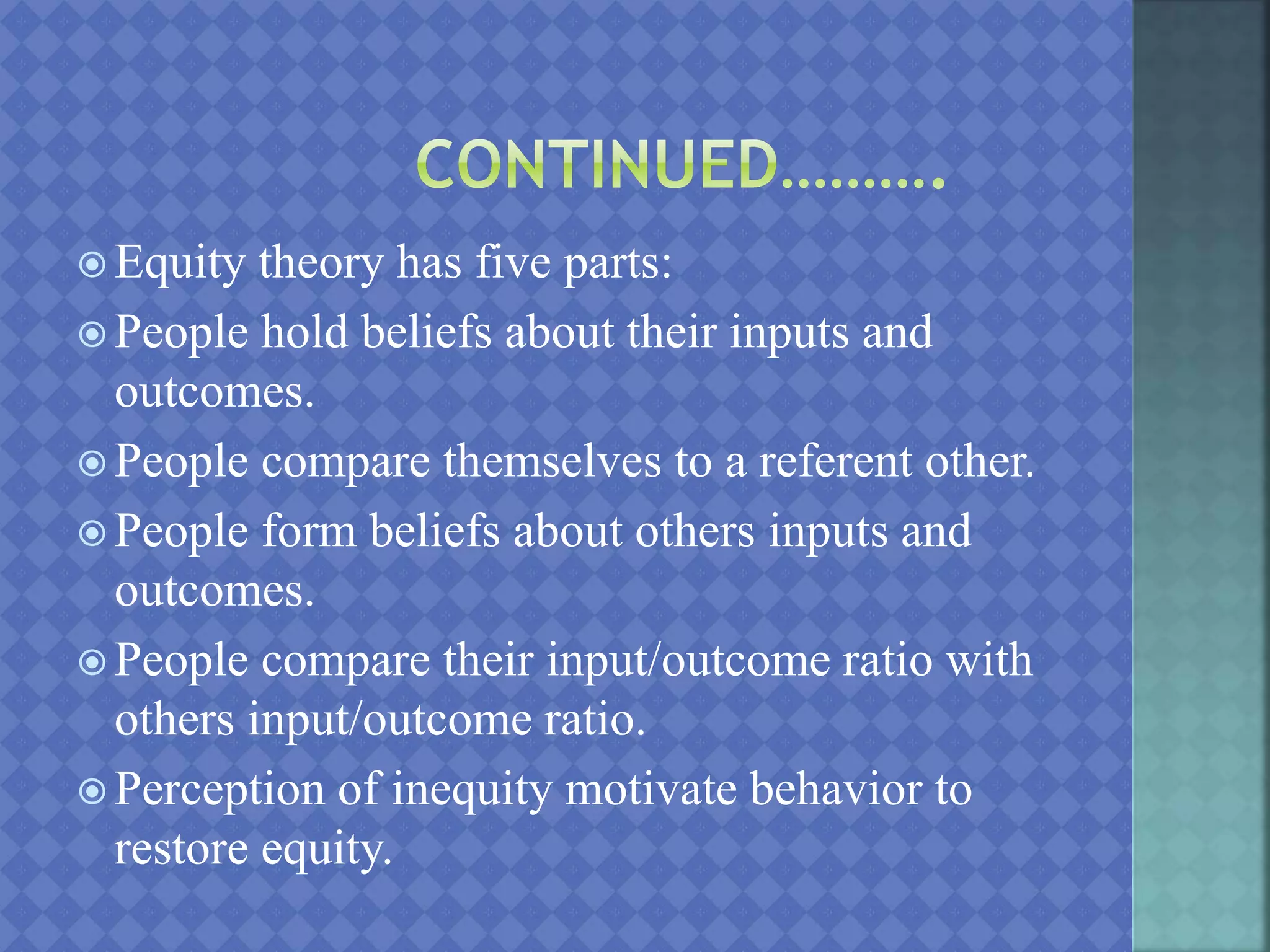 Mbo,equity and expectancy theory | PPTX