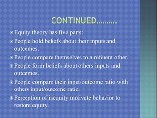 Mbo,equity and expectancy theory | PPTX