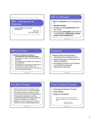 Mbo goal achievement_framework | PDF | Business | Business and Finance