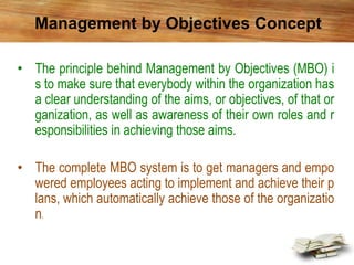 Management By Objectives | PPTX