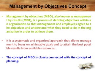 Management By Objectives | PPTX