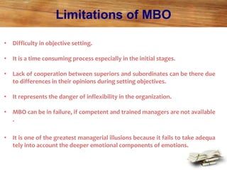 Management By Objectives | PPTX
