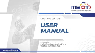 MBOT registeration CPD via online system | PPT