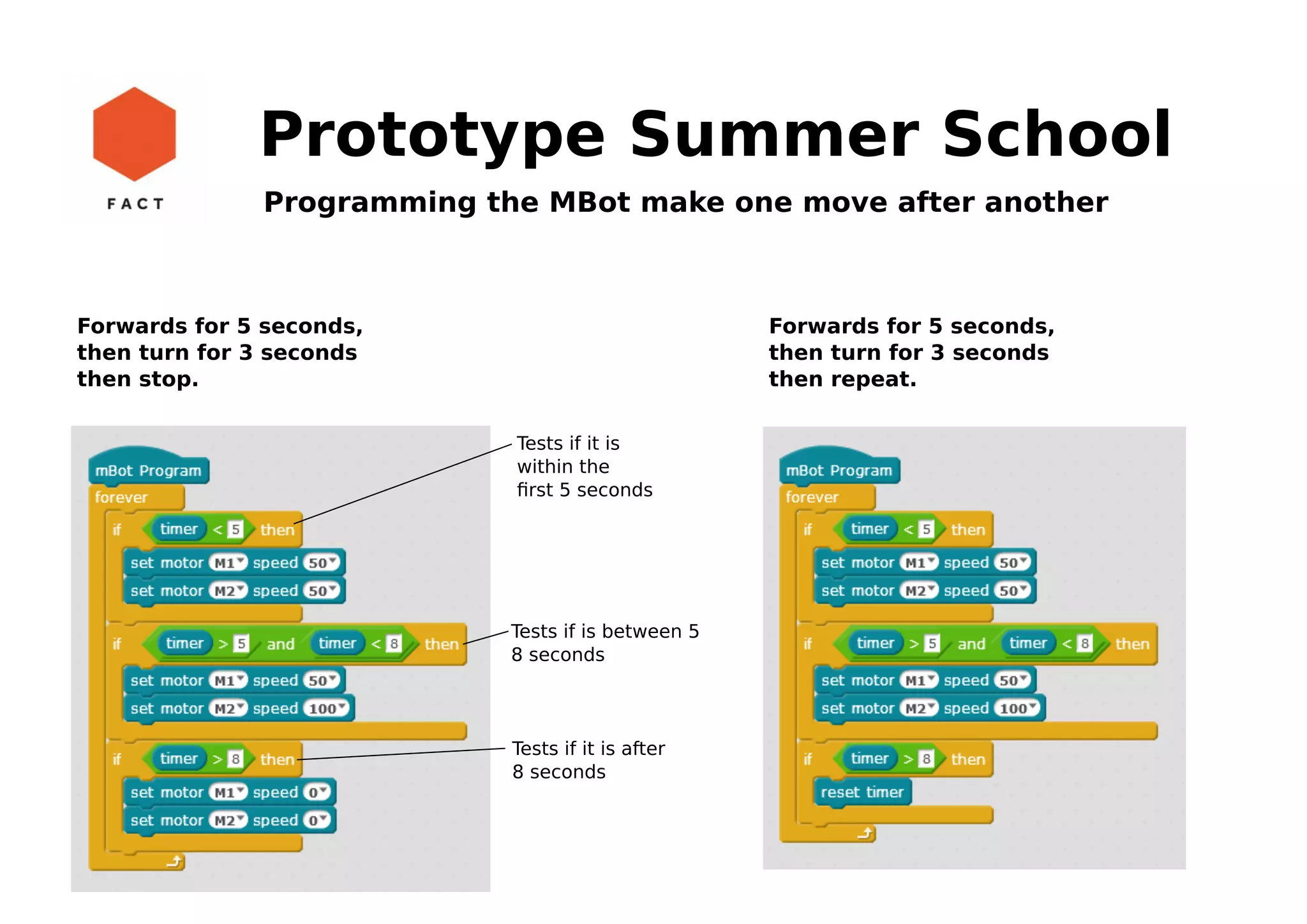 Prototype Summer School 2016: Program an MBot robot to combine ...