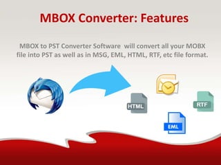 MBOX to PST Converter Tool | PPT