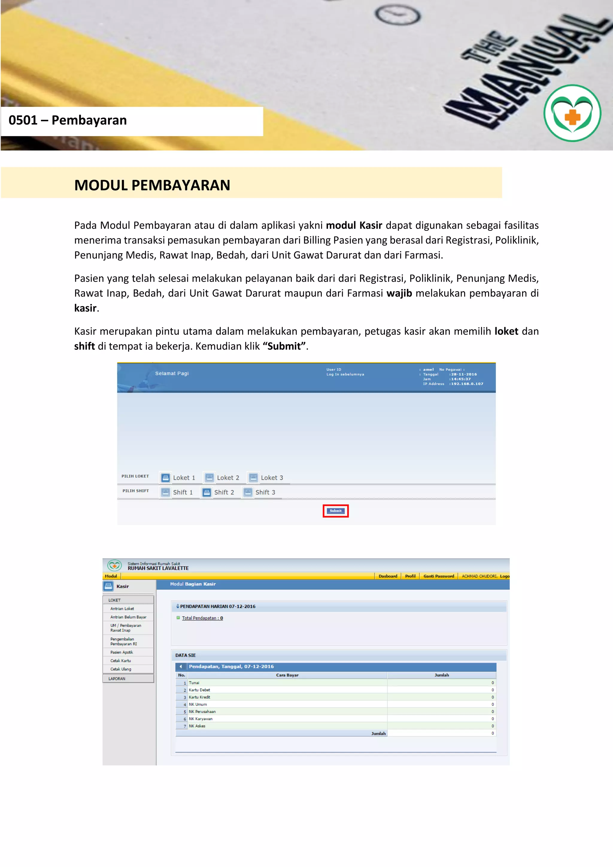 Manual Book 00501 Pembayaran | PDF