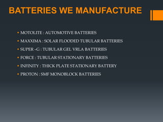 MARATHON BATTERIES PRESENTATION | PDF