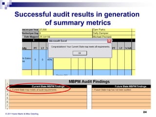 Metrics-Based Process Mapping: An Excel-Based Solution | PDF