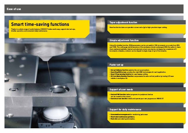 FANUC Wire Electrical Discharge Machine ROBOCUT brochure Fast, accurate ...