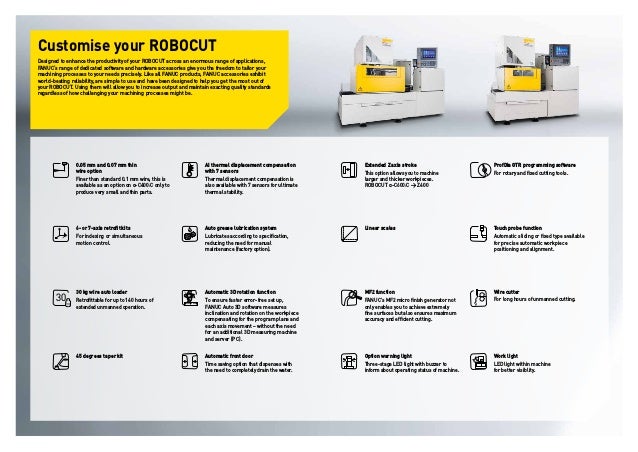 FANUC Wire Electrical Discharge Machine ROBOCUT brochure Fast, accurate ...