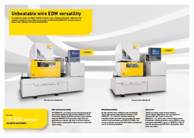 FANUC Wire Electrical Discharge Machine ROBOCUT brochure Fast, accurate ...