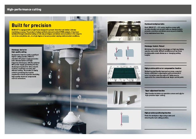 FANUC Wire Electrical Discharge Machine ROBOCUT brochure Fast, accurate ...