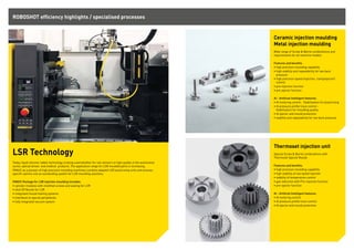 FANUC ROBOSHOT - Product Overview | PDF