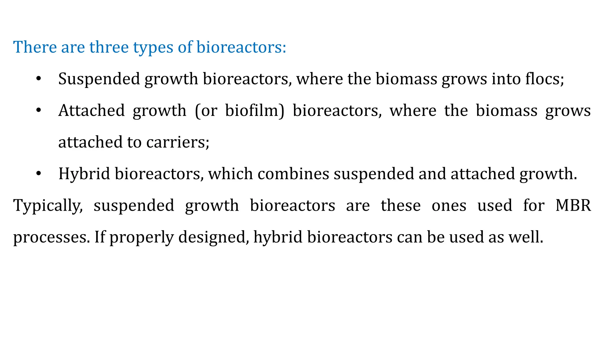 Membrane bioreactor (MBR)for secondary wastewater treatment | PPTX