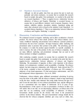 Negative Marketing Effect on Utilization of Unsafe Products | DOCX