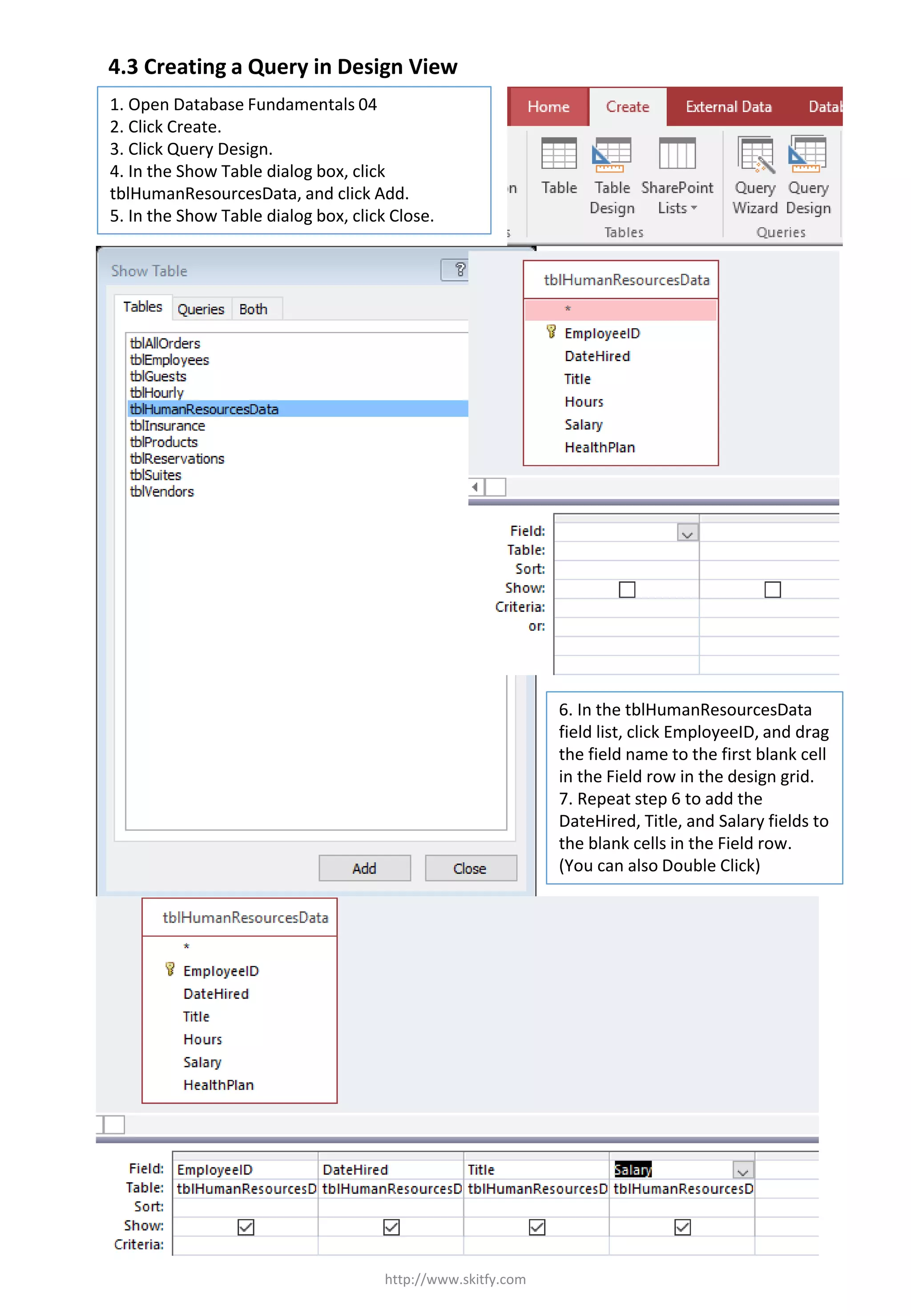 4.2 Specifying Criteria in a Query | PDF | Databases | Computer Software and Applications