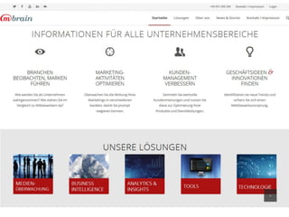German localisation of M-Brain Group website (2014) | PPT