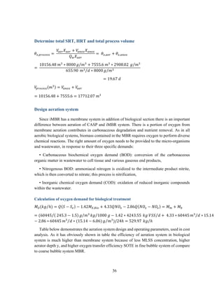 Membrane Bio Reactor process design_criteria | PDF