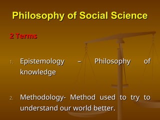 Research Method in Environmental Science | PPT