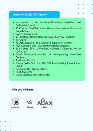 (M) brochure full stack development learning path | PDF
