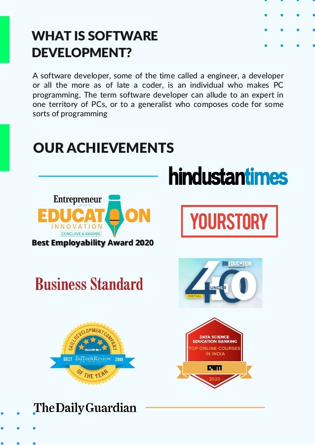 Brochure - Software Development Learning Path | PDF