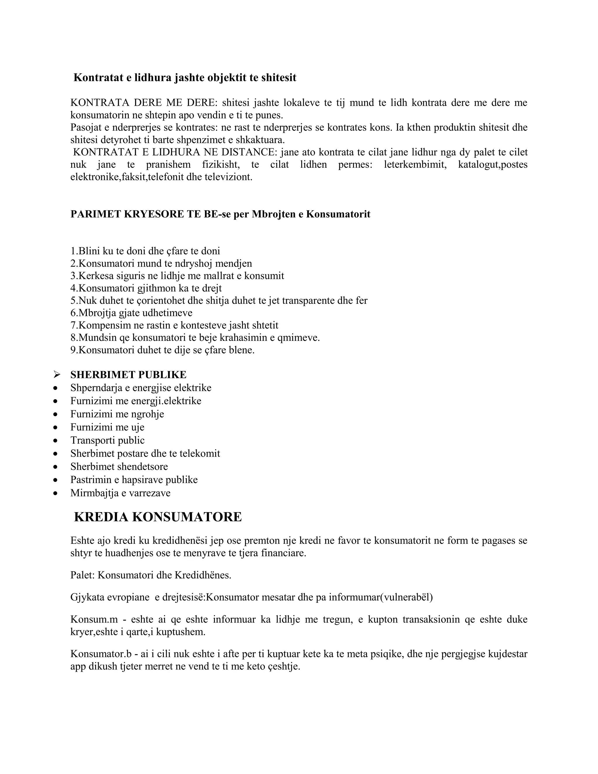 Mbrojtja e konsumatorit | PDF