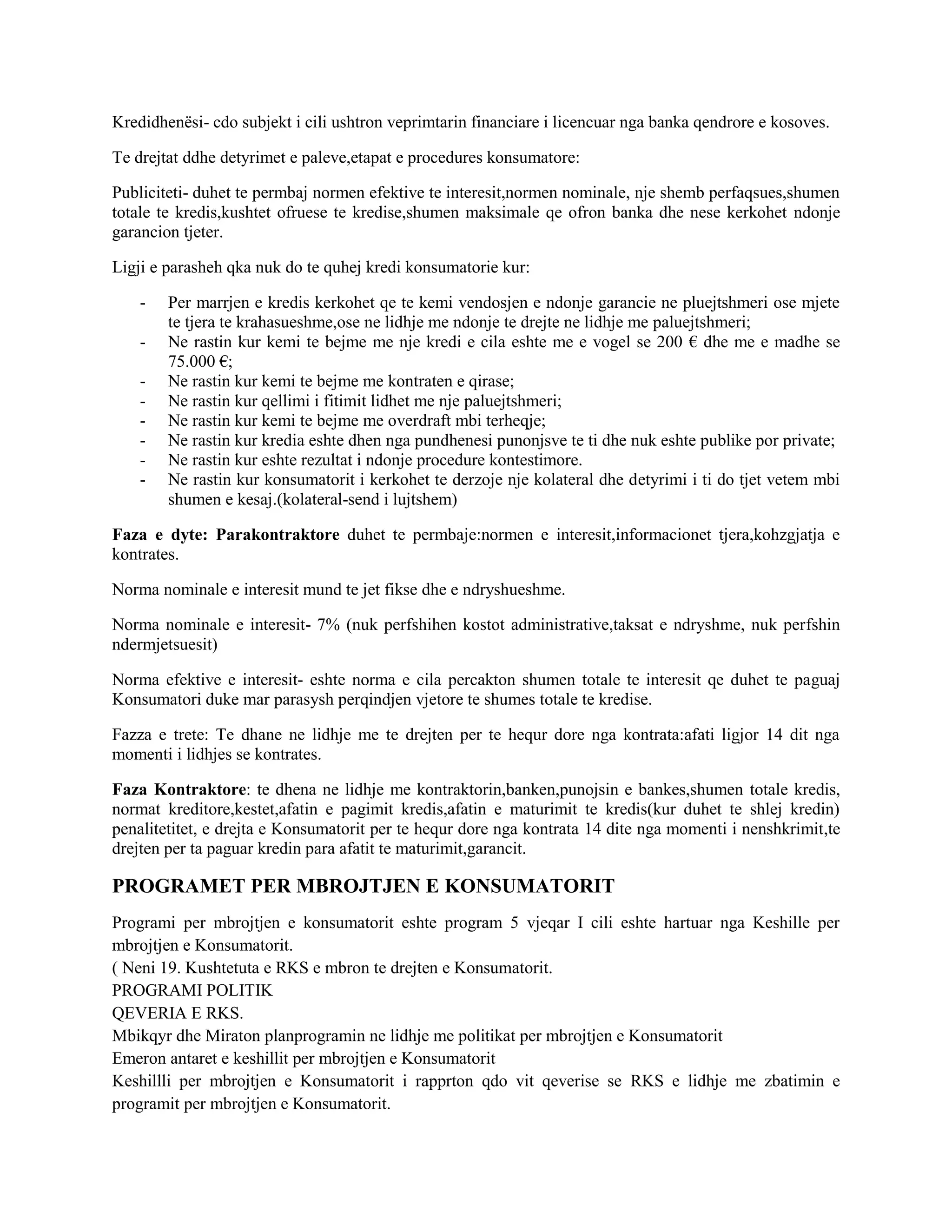 Mbrojtja e konsumatorit | PDF