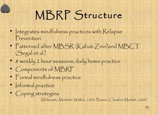 Mindfulness and Relapse Prevention | PPT