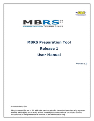 Malaysian Business Reporting System (MBRS) | PDF