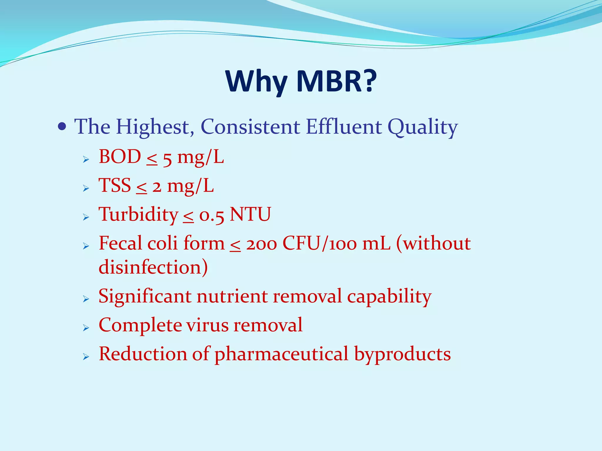 Membrane Bioreactor (MBR) Technology for Decentralized Wastewater ...