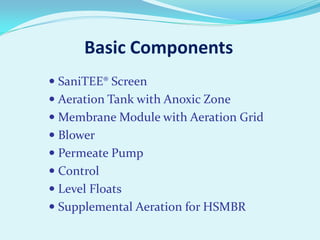 Membrane Bioreactor (MBR) Technology for Decentralized Wastewater ...