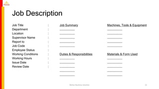 Job Analysis | PPTX