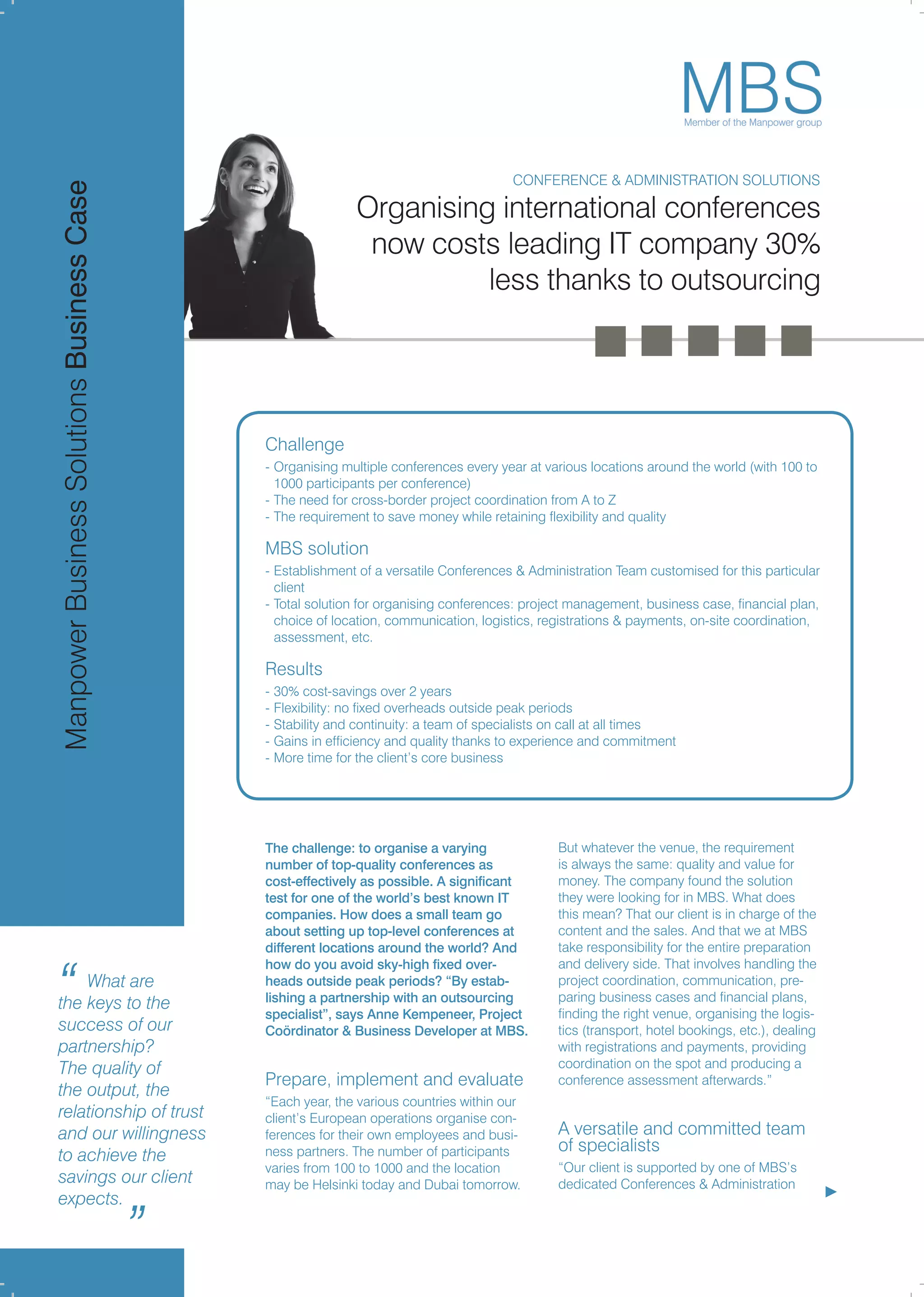 Mbs Conference Business Case | PDF | Human Resources | Business