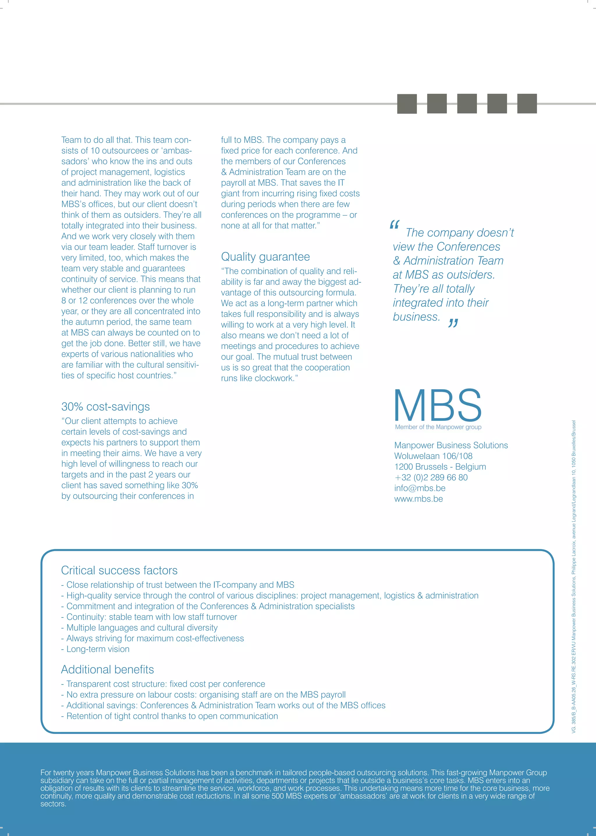 Mbs Conference Business Case | PDF | Human Resources | Business