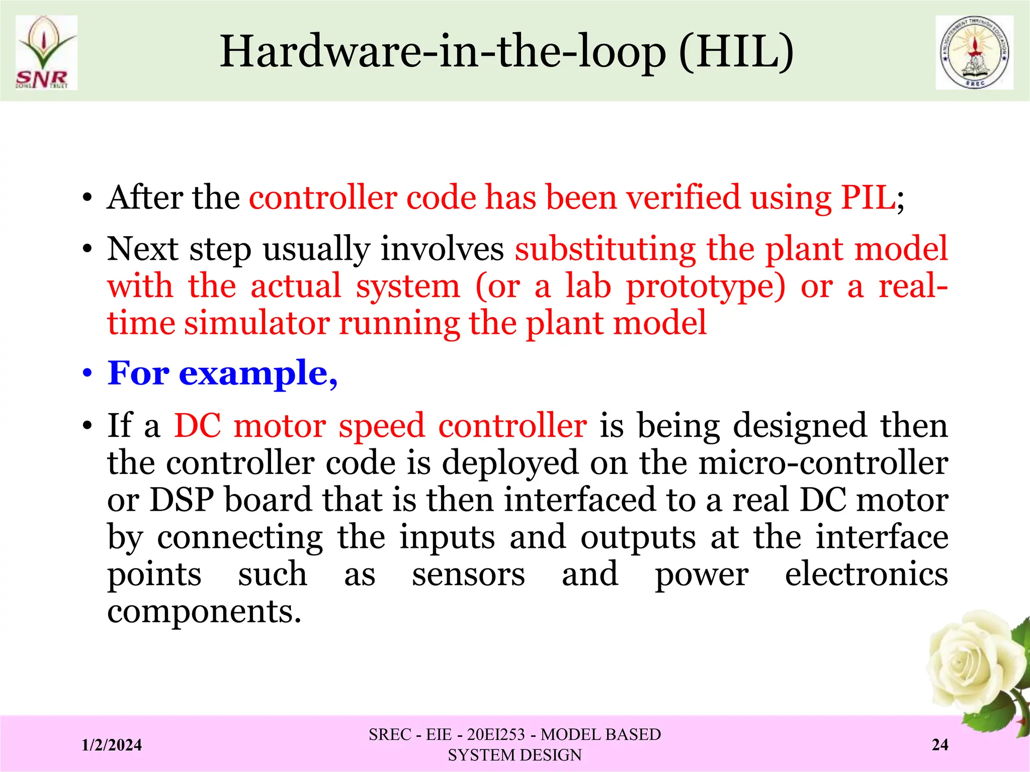Model Based System Design PPT MODULE IV.pptx
