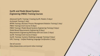 MBSE SYSML Courses By Tonex | PPTX