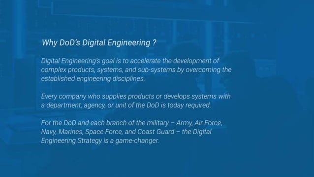Model-Based Systems Engineering (MBSE) and Digital Engineering (DE)