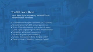 Model-Based Systems Engineering (MBSE) and Digital Engineering (DE) | PPT