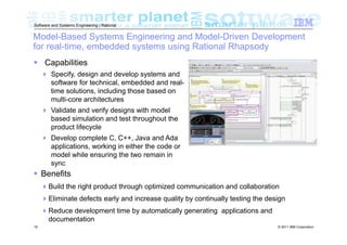 Model Based Systems and Software Engineering an overview of the IBM ...