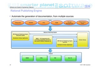 Model Based Systems and Software Engineering an overview of the IBM ...