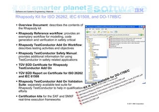 Model Based Systems and Software Engineering an overview of the IBM Rational solution | PPT