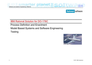 Model Based Systems and Software Engineering an overview of the IBM Rational solution | PPT