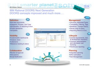 Model Based Systems and Software Engineering an overview of the IBM ...