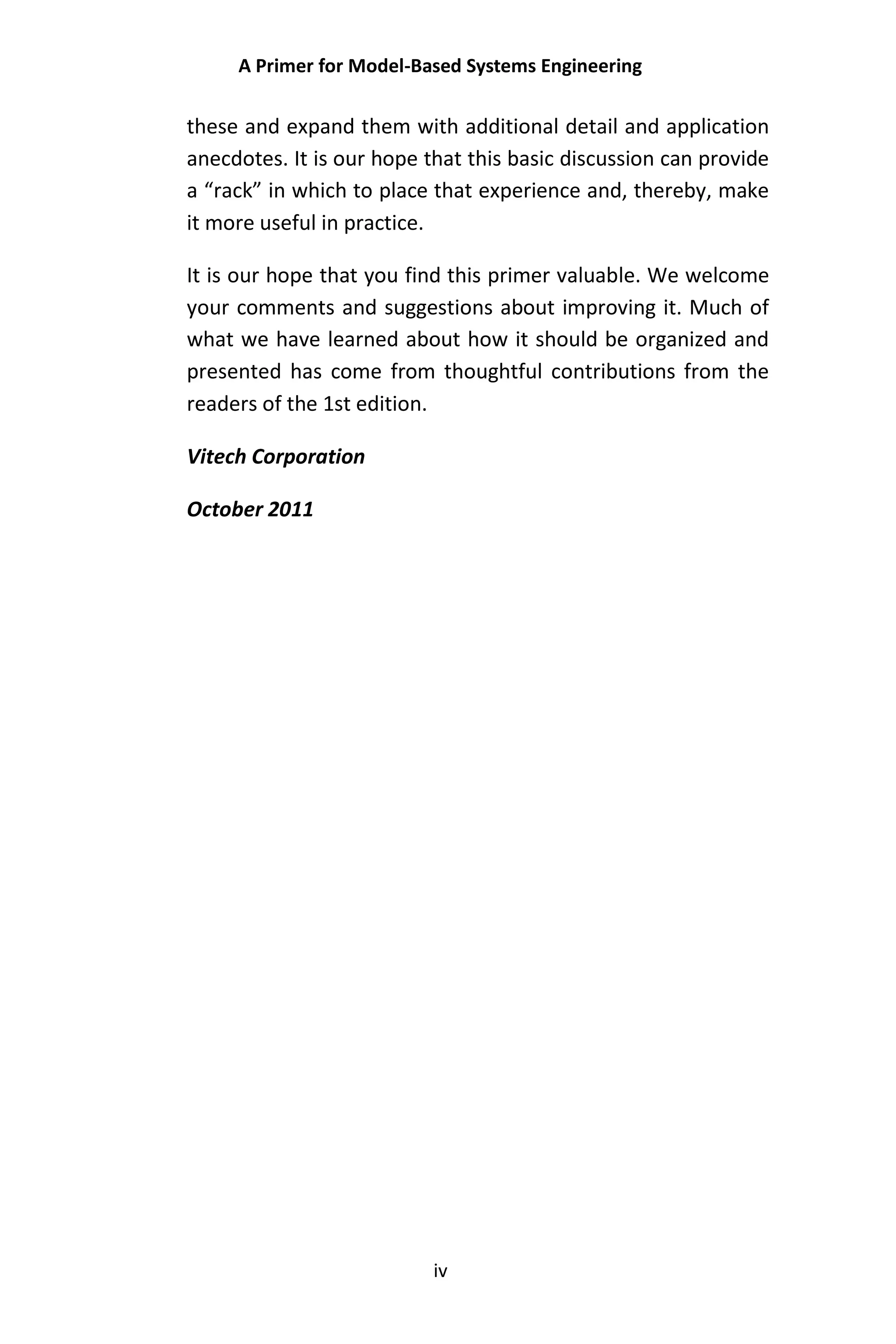 Model-Based System Engineering-Vitech | PDF