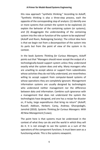 Model-Based System Engineering-Vitech | PDF